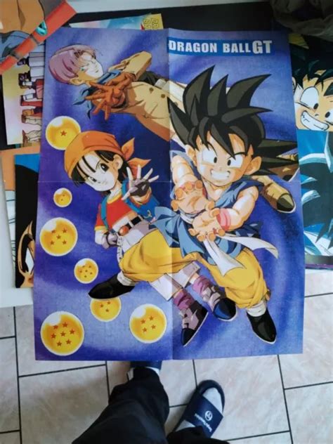 Grand Poster Dragon Ball Gt Manga Goku Ss4 Vintage Pan Trunks Ssj4 Eur