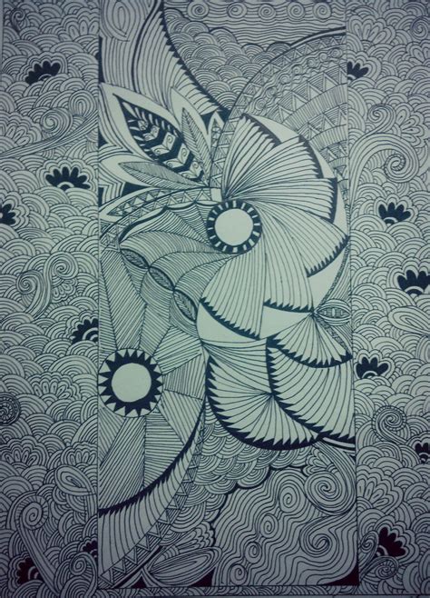 Geometric Zentangle Zentangle Zentangle Art Diy Arts And Crafts