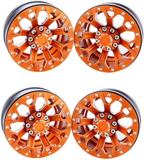 SKVM StüCk Beadlock Rad Felgen Metall für Wrangler RC Rock Crawler Axial SCX II