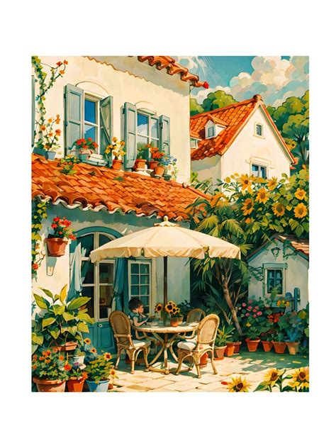 1 Pezzo Kit Di Pittura A Numeri Per Adulti Di Casa Colorazione