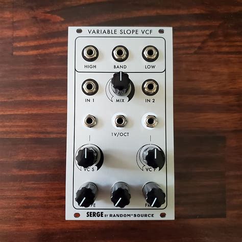 Random Source Serge Variable Slope Filter Vcfs Reverb