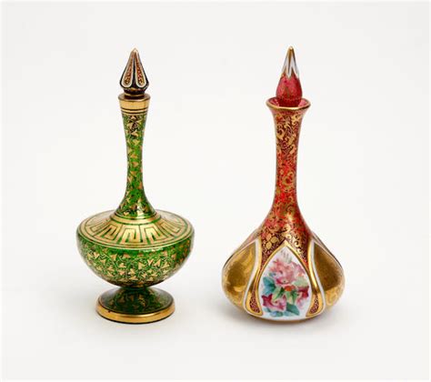 Bonhams Two Bohemian Overlay Glass Vases And Stoppers Circa 1880 1900