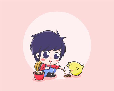 personaje de dibujos animados lindo niño granjero 4235203 Vector en Vecteezy