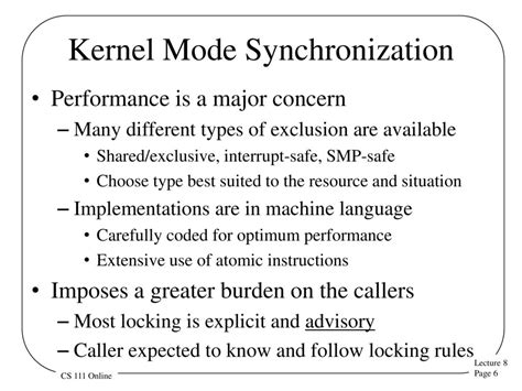 Other Important Synchronization Primitives Ppt Download