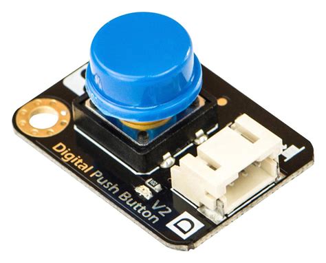 Buy Dfrobot Add On Board Push Button Module Blue Cap Gravity Series Arduino Digital
