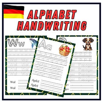 German Alphabet Letter Worksheets Letters Tracing Handwriting Practice