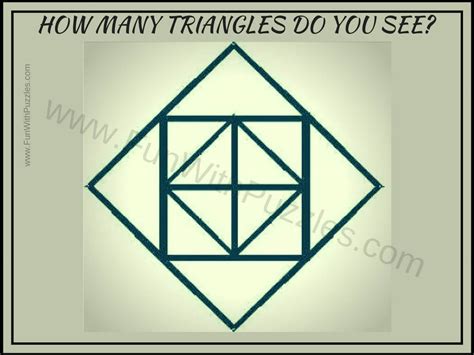 Find The Number Of Squares And Triangles In The Given Pictures Fun