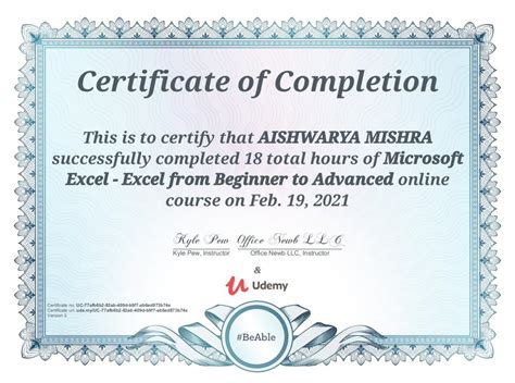 Aishwarya Mishra On Linkedin Udemycourses Excelskills Advancedexcel