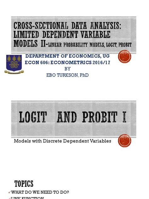 Cross Sectional Data Analysis 2 Pdf Pdf Logistic Regression