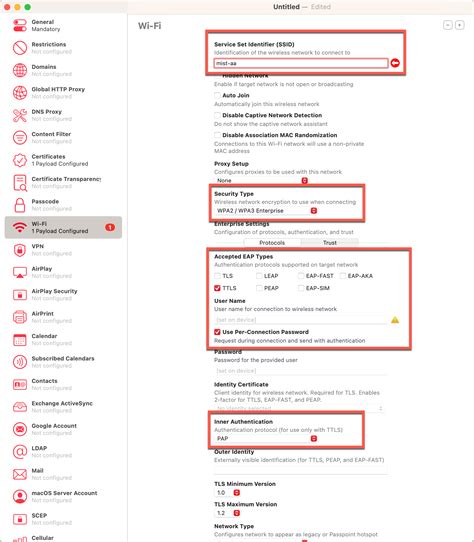 Eap Ttls Apple Client Initial Configuration Mist