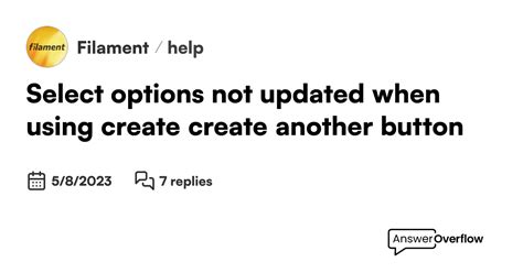 Select Options Not Updated When Using Create And Create Another Button