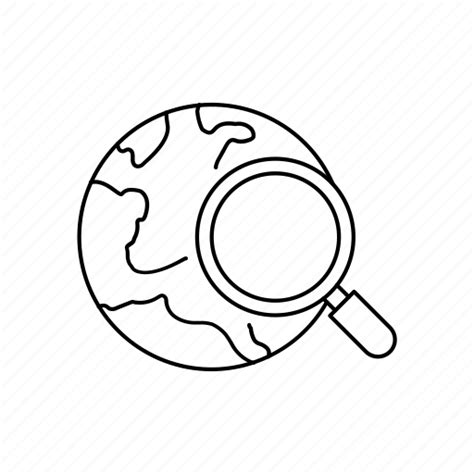 Explore Survey Discover Research Investigate Digital Marketing Icon