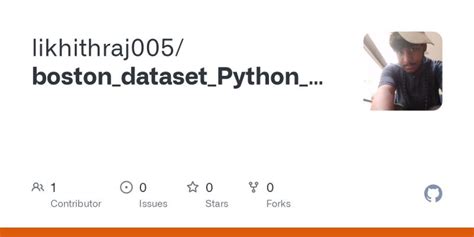 Likhith Raj On Linkedin Github Likhith005bostondatasetpython