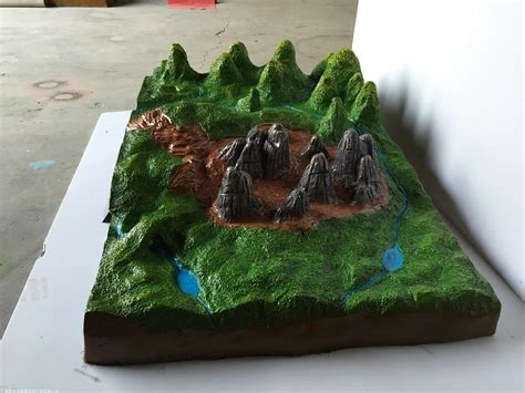 喀斯特地貌模型制作 五种地形模型制作 喀地貌橡皮泥模型 第8页 大山谷图库