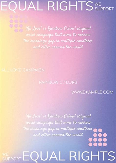 Equal Rights Poster Template Vector Premium Vector Template Rawpixel