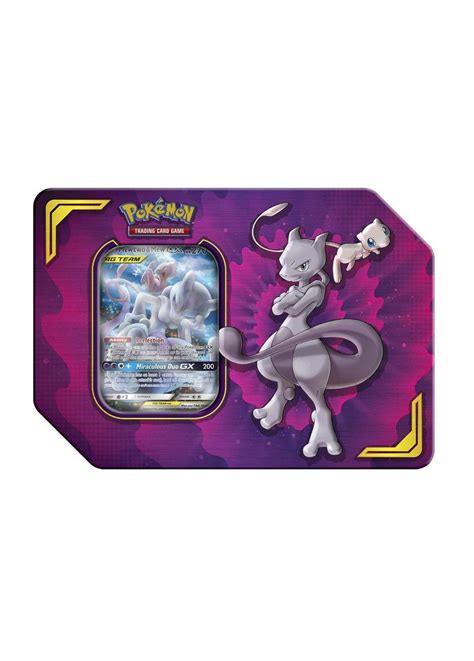 Pokémon Tcg Power Partnership Tin Mewtwo And Mew Gx Thepokedream