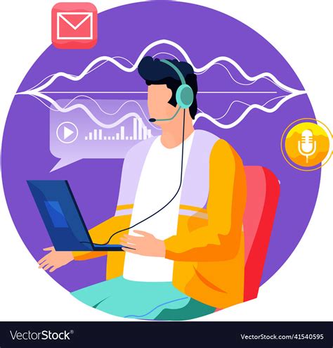 Voice Assistant And Speech Recognition Mobile App Vector Image