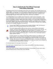 17401132 ETranscript Pdf How To Authenticate This Official