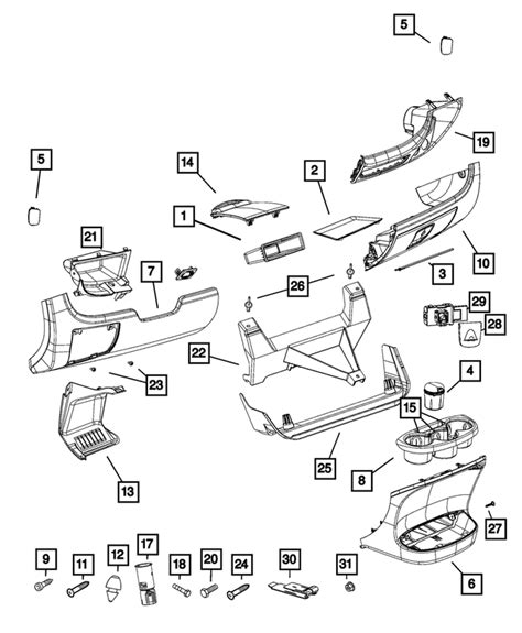 2022 2024 Ram Instrument Panel Cup Holder 7dm42jxwah Mopar Estore