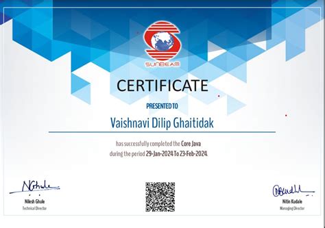 corejava certification continuouslearning techjourney… vaishnavi