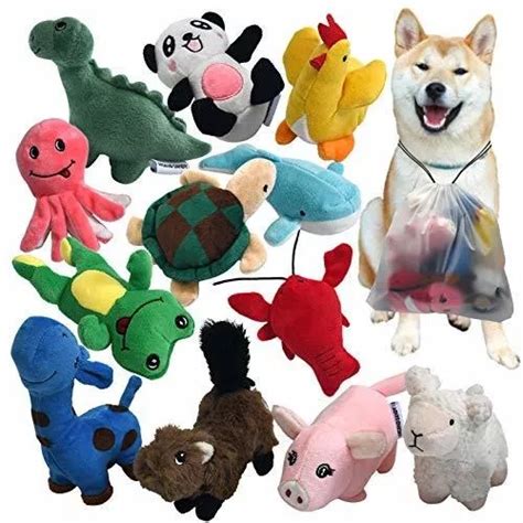 12 Juguetes Chirriantes Para Perros Peluches Suaves Meses Sin Interés