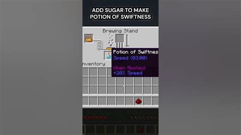 How To Make A Potion Of Swiftness In Minecraft Step By Step Guide Youtube