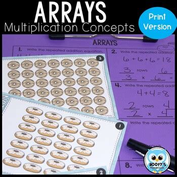 Multiplication Arrays Task Cards By Hooty S Homeroom TpT