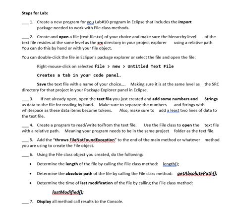 Solved Steps For Lab Create A New Program For You Chegg
