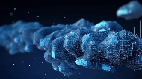 4 Foto 3d Membuat Komputasi Awan Biru Dan Konsep Data Besar Gambar Dan