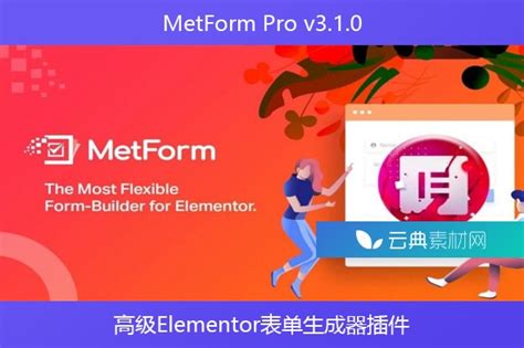 Metform Pro V310 高级elementor表单生成器插件 云典网