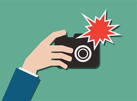 카메라 플래시 스톡 사진 및 일러스트 Istock