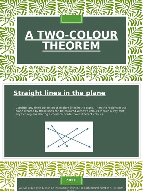 A Two Colour Theorem Pdf Mathematical Proof Discrete Mathematics