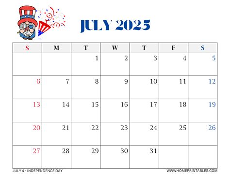 July 2025 Calendar Free Printables 30 Best Templates