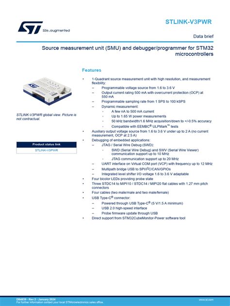 Stlink V3pwr Pdf Software Engineering Classes Of Computers