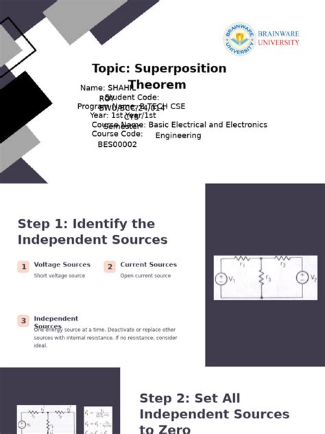 Superposition Theorem Simplifying Circuit Analysis Pptx 20241028