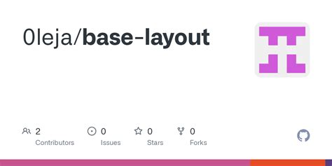 GitHub 0leja Base Layout