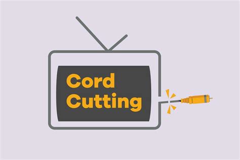 Cord Cutting Concept Colored Flat Vector Illustration Isolated
