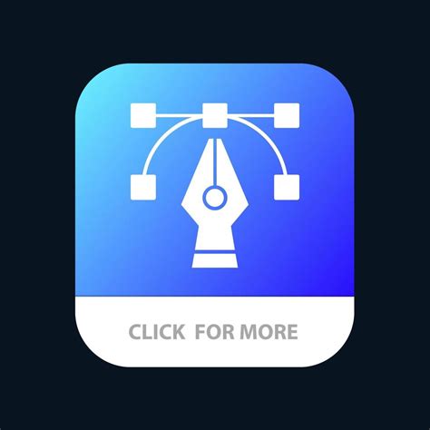 Design Graphic Tool Mobile App Button Android And Ios Glyph Version 19122132 Vector Art At Vecteezy