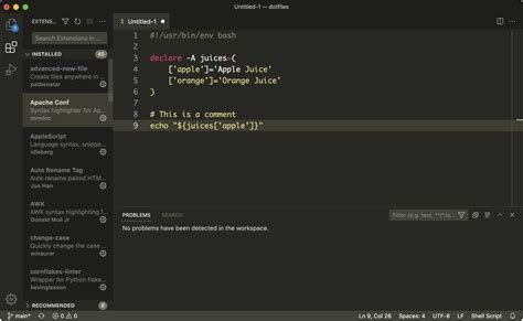 Broken Syntax Highlighting For Bash Associative Arrays Vs Code V1750