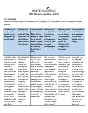 Multimedia Presentation Planning Worksheet Docx HIS Multimedia Presentation Planning