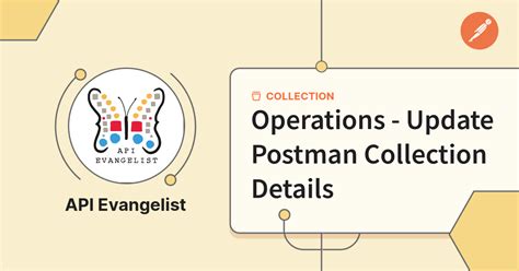 Operations Update Postman Collection Details Get Started Postman Api Network