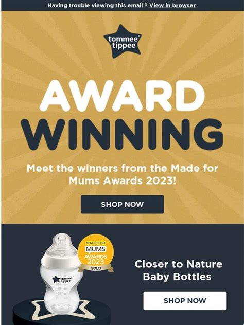 Tommee Tippee We Won Meet Our Award Winning Products Milled