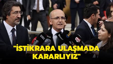 Bakan Şimşek Ekonomi Politikalarımız Finansal Istikrarı Hedeflemektedir