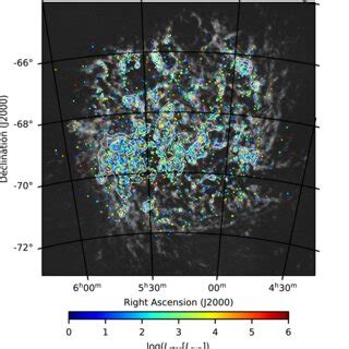 Spatial Distributions Of Well Fitted YSOs Overlaid On The H I Peak