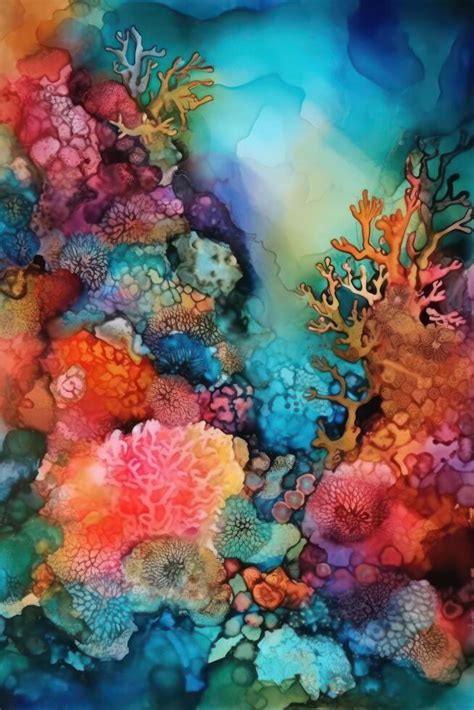 Colorful Abstract Coral Reef Stock Photo At Vecteezy