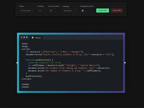 Beautify Code And Create Video Animation With Recoded