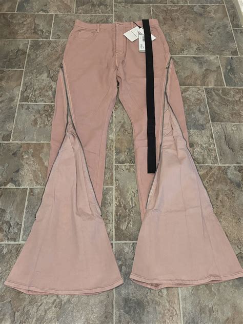 Rick Owens Rick Owens Bolan Pink Banana Flared Bootcut Denim Grailed
