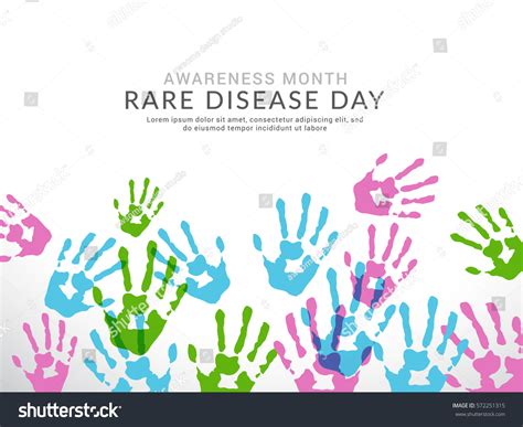 Rare Disease Day Poster Banner Background Stock Vector Royalty Free