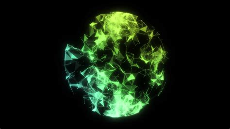 Abstract Globe Sphere In Space In The Form Of Plexus Geometric