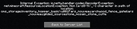 Getting This Error When I Try To Join My Server Rcurseforge